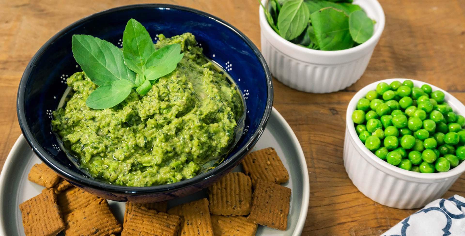 Receita de molho pesto proteico Para fazer em casa