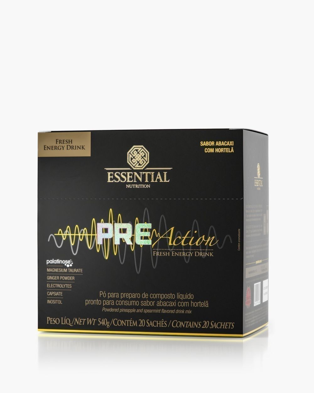 Pre-Action Energy Drink Abacaxi Box | Essential Nutrition